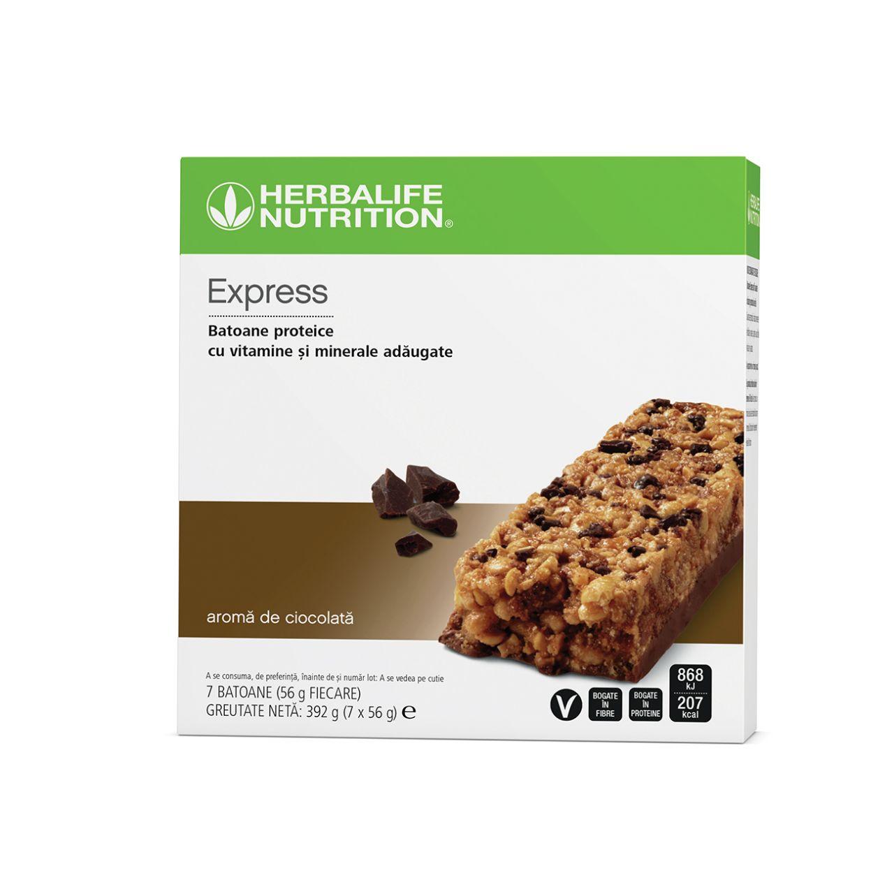 Batoane Proteice Express Ciocolată 7 Batoane Herbalife Nutrition Ro